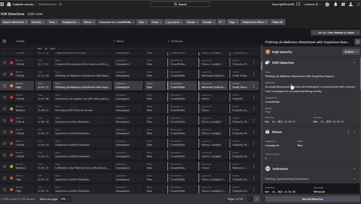 CrowdStrike Falcon® Insight XDR | 製品